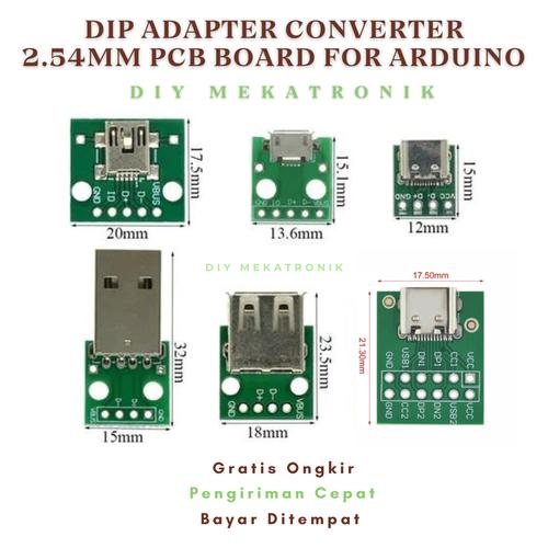 Jual USB Type B Mini Type B Micro Type A Female Type A Male Type C ...