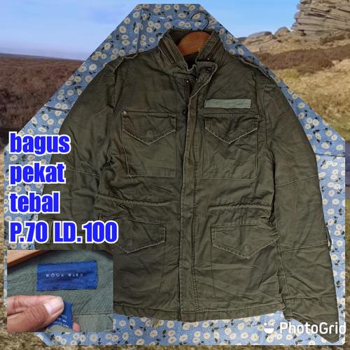 Jual jaket parka army military field hijau green m65 mogu blue - Kab ...