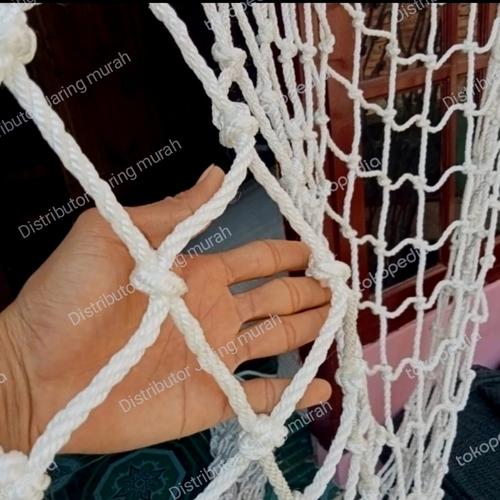 Jual Jaring pengaman safety net tali nylon 6mm ikat simpul bisa custom ...