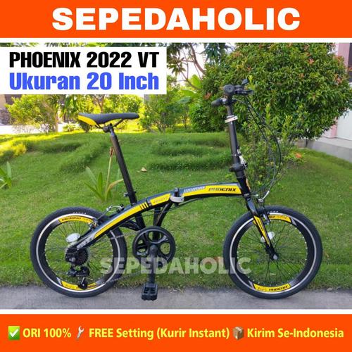 Jual Sepeda Lipat PHOENIX 2022 VT Velg Tinggi Ukuran 20 Inch 7 Speed ...