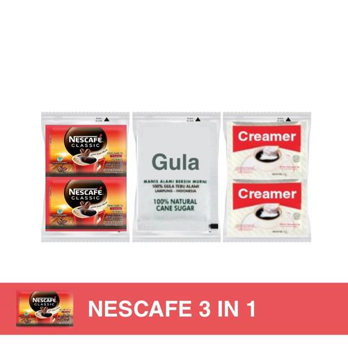 Promo NESCAFE 3 IN 1 Nescafe Classic Kopi Instan Gula + Creamer - 3 IN ...