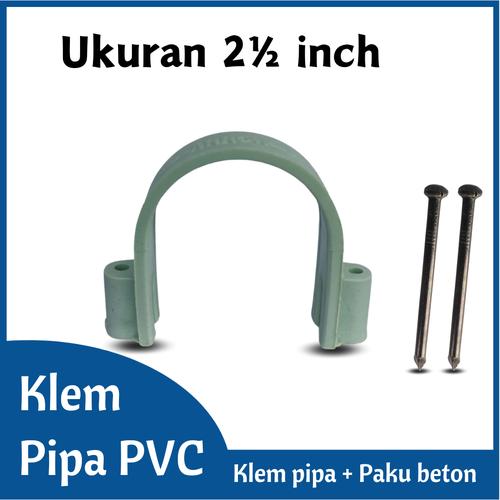 Jual Klem Pipa Pvc 2 1/2" Inch Dengan Paku Beton - Kota Bekasi ...