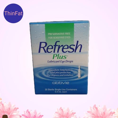 Jual Refresh Plus Lubricant Eye Drops 30 Vials x 0.4 ML Abbvie Allergan ...