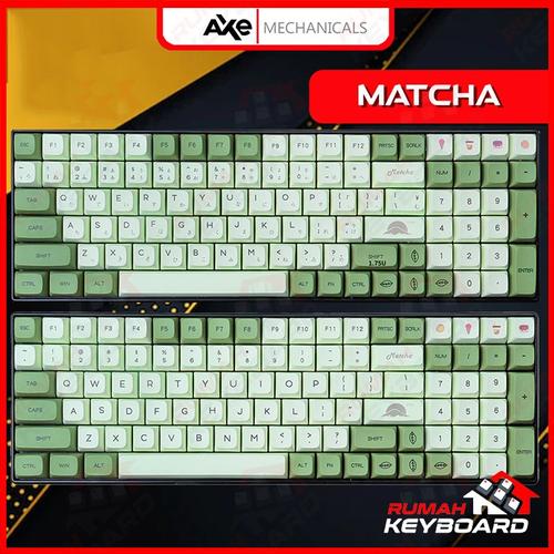 Jual KEYCAP - KEYCAPS - XDA - CHALK MATCHA - PBT - DYE SUB - GREEN ...