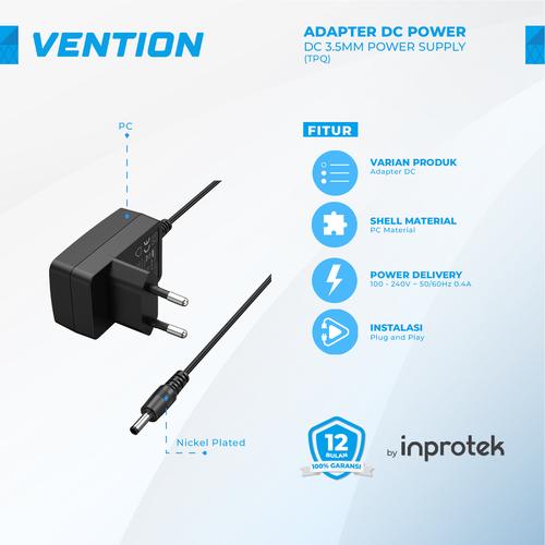 Promo Vention Adaptor ACDC 5V/1A Power Supply Adapter AC to DC 3.5mm ...