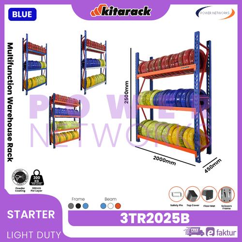 Jual KITARACK Tire Rack 3TR2025 Biru Series Rak Ban Motor Mobil 300KG ...