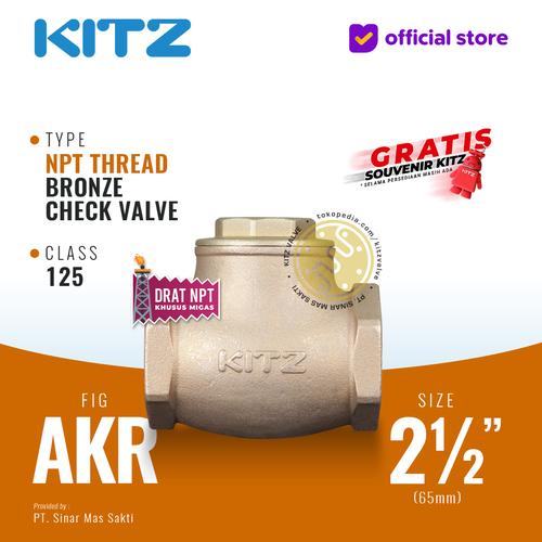 Promo NPT Klep Tabok / Check Valve KITZ Fig. 125 AKR , 2 1/2" - 65mm ...