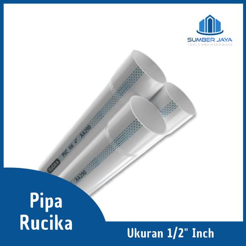 Jual Pipa PVC Rucika Aw 1/2" Inch - Kota Bekasi - Sumber Jaya Bangunan ...