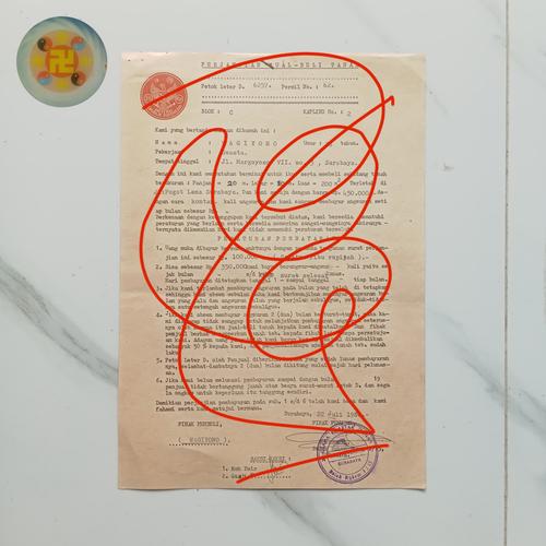 Jual Surat Tanah Petok D 1980 Kaplingan Lawas Pogot Surabaya - Kota ...