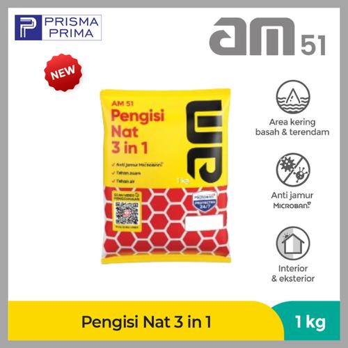 Jual AM 51 Tile Grout Semen Pengisi Nat Keramik Kamar Mandi Anti Jamur ...