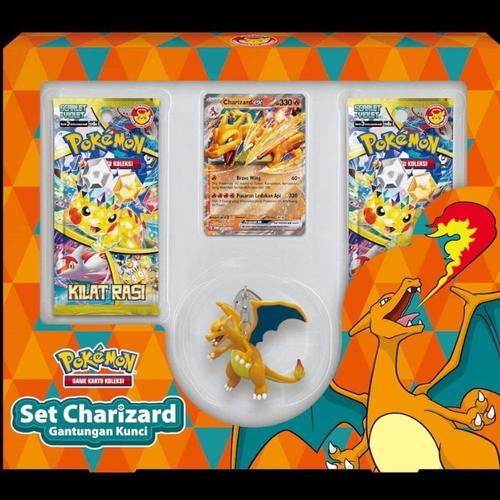 Jual booster box set charizard gantungan kunci kilat rasi sv8s pokemon ...