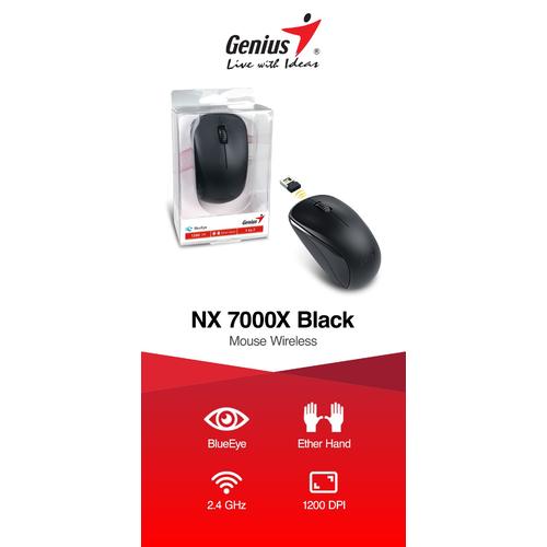 Jual GENIUS NX 7000X Mouse Wireless USB Receiver NX-7000X 2.4GHz 1200 ...