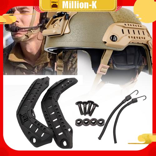 Jual 1set Arc Helmet Guide Rail Rel Samping Helm Hitam Airframe Rail ...