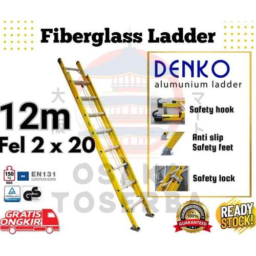 Jual Tangga PLN 12 meter sliding Tangga Fiberglass 12 meter DENKO ...