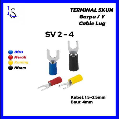Jual Skun Kabel Y Skun Garpu SV 2-4 Untuk Kabel 1.5-2.5mm - Hitam - Kab. Bekasi - Limu Store ...