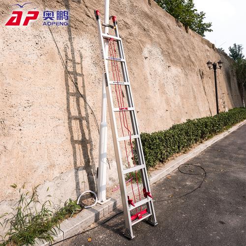 Jual Tangga Teleskopik 6 meter Alumunium Extension Ladder Straight 14 ...