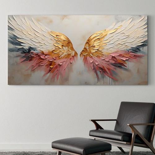 Jual dekorasi lukisan dinding ruang kantor sayap art 150x80 cm +frame ...