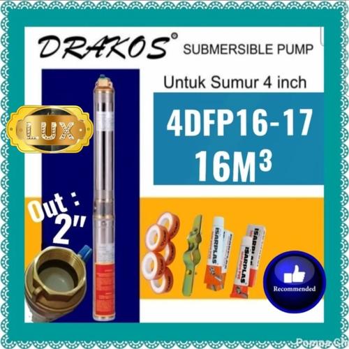Jual Pompa satelit 4inch 5.5Hp 3phase DRAKOS casing pipa 4 inch debit ...