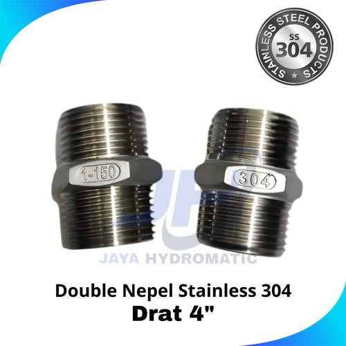 Jual Double Nepel Stainless 304 Drat 4" x 4" - Jakarta Barat - JAYA ...