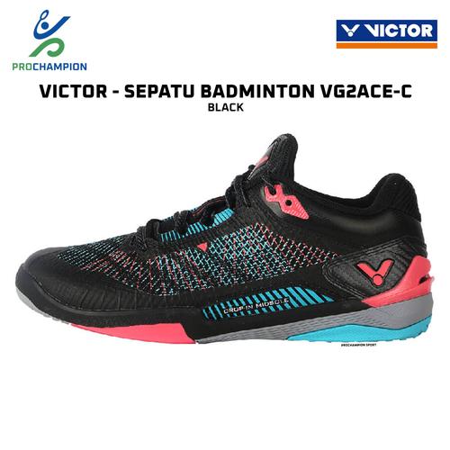 Promo New ! Sepatu Badminton Victor Shoes VG2ACE Victor VG 2 ACE Black ...