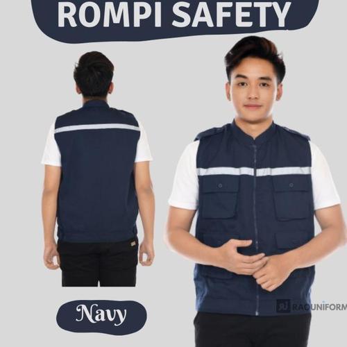 Jual Rompi Safety/Rompi Kerja Proyek/Rompi Custom Bordir/Rompi ...