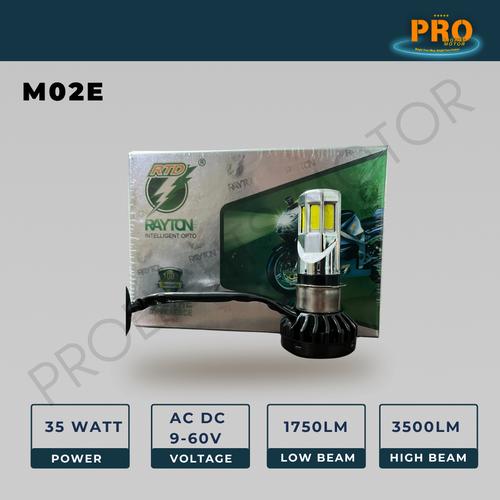 Jual Lampu Utama LED RTD Rayton M02E Soket H4 H6 35Watt - Ice Blue ...