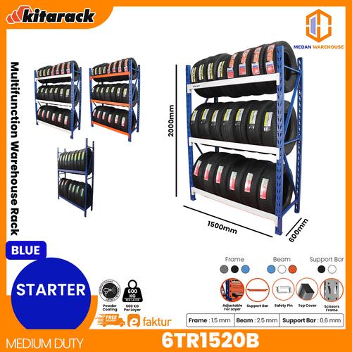 Jual Kitarack Rak Besi Tire Rack Ban Motor Mobil 6TR1520B Rak Serba ...