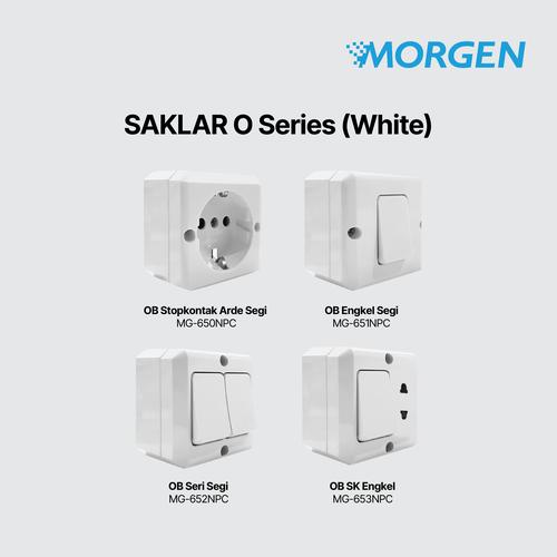 Jual Morgen MG-650~652 NPC OB Saklar WHITE Series Outbow WHITE Model - E+Stop WHITE - Kota ...