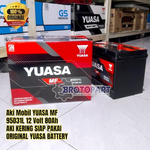 Jual Aki Mobil Yuasa 95D31L MF 12v 80Ah accu kering siap pakai - Jakarta Timur - Brotopart ...