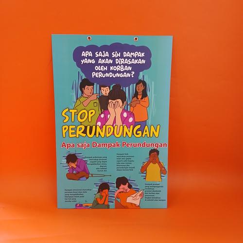 Jual Hard Poster A3 Stop Perundungan - Hard Poster Apa saja dampak ...