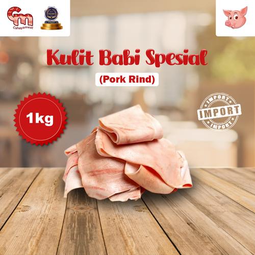 Jual Premium Pork Rind On/Premium Pork Skin/Kulit Babi Premium Fresh ...