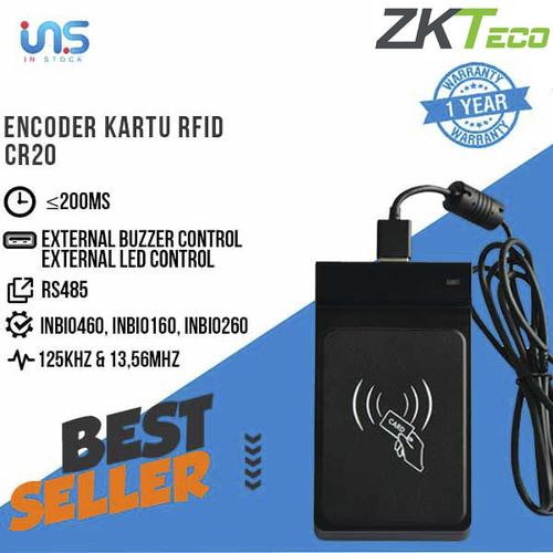 Jual Mesin Pendaftar Kartu Akses ENCODER CARD RFID ZKTECO CR20 ORIGINAL - CR20E - Jakarta Barat ...