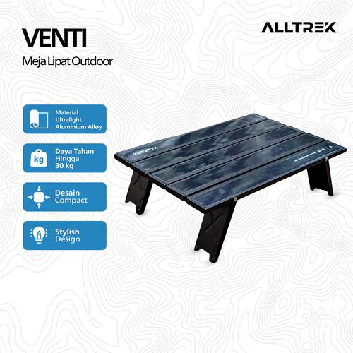 Promo ALLTREK Meja Lipat Camping VENTI Mini Folding Table Multifungsi ...