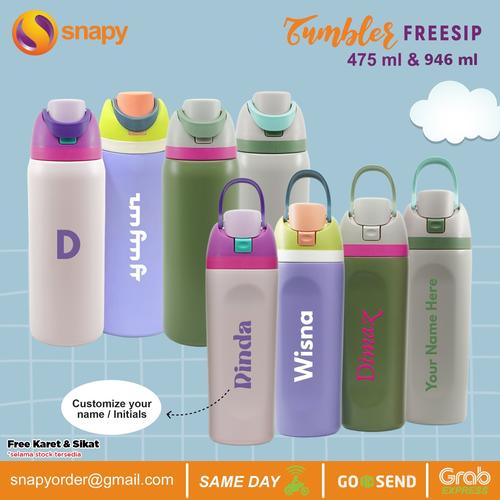 Promo Botol Minum Tumblr Custom Insulated Water Bottle Freesip Tumbler ...