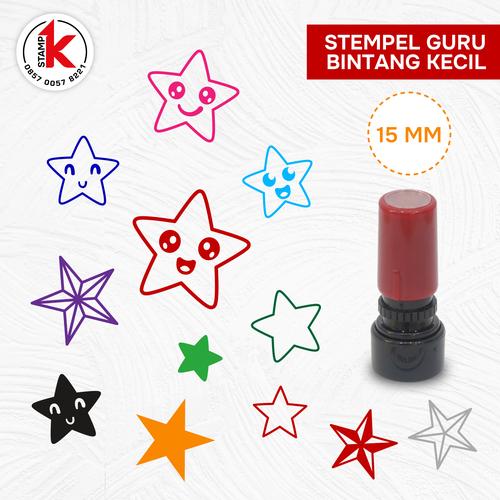 Jual Stempel Guru Bintang KECIL Star Teacher Stamp Penilaian Rewards ...