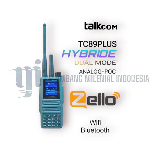 Jual HT POC TALKCOM TC 89 PLUS HT HYBRID DUAL MODE POC ANALOG VHF UHF ...