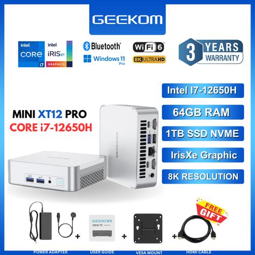 Promo GEEKOM MINI PC XT 12 PRO - INTEL CORE i7-12650H RAM 64GB/1TB SSD ...