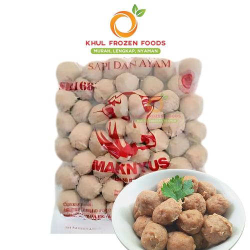 Jual Maknyus Bakso Daging Kombinasi Sapi dan ayam 500gr / MAKNYUS ...