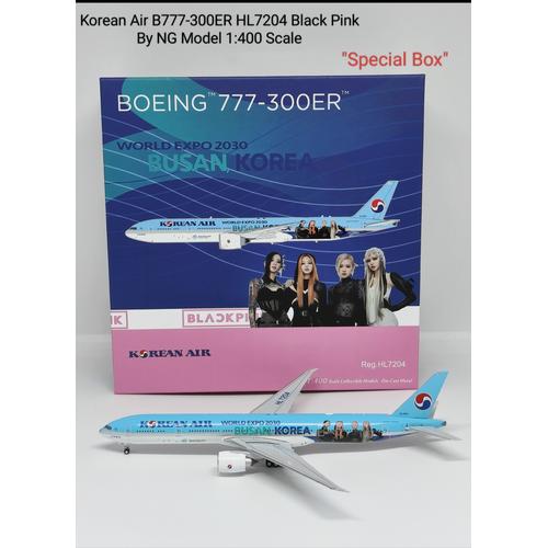 Jual Korean Air B777-300ER HL7204 Black Pink Special Box By NG Model 1: ...