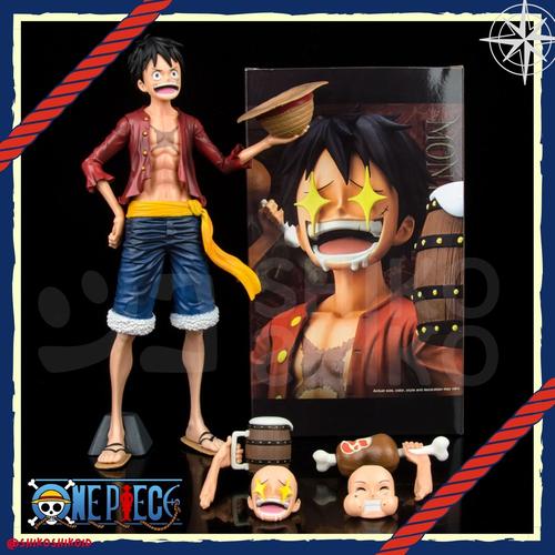 Promo FGlf Figure Luffy dengan 3 face wajah ekpresi berbeda Action ...