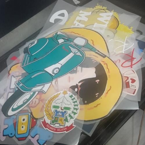 Jual stiker baju setrika, dtf ukuran A5 - A3 - Kab. Gowa - Bugo ...
