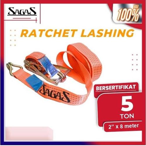 Jual Ratchet Lashing / Tali Pengikat / Trackbelt 2" Uk 5 Ton × 8 Mtr ...