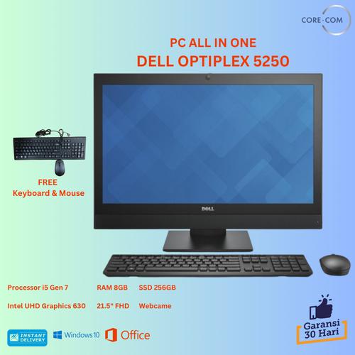 Promo Second All in One AIO PC Dell Optiplex 5250 - Intel Core i5 Gen 7 ...