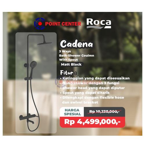 Jual TERHEMAT ROCA SHOWER SET CADENA SHOWER COLUMN MATT BLACK - Kab ...