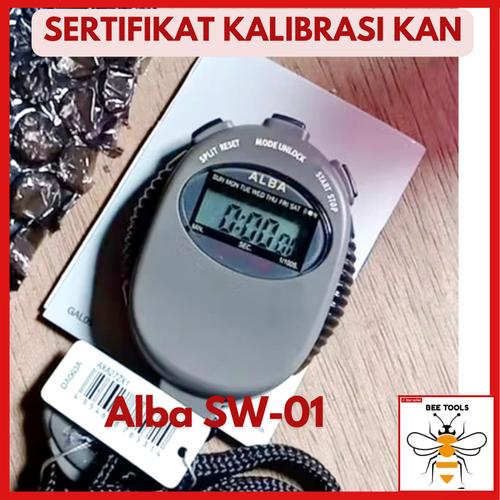 Jual Stopwatch ALBA Original SW-01 plus SERTIFIKAT KALIBRASI KAN ...