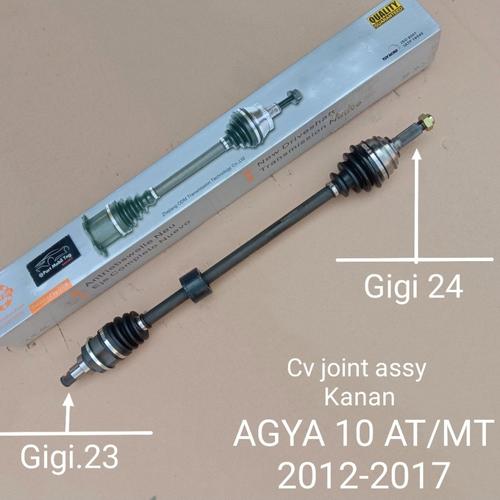Jual as roda cv join joint assy drive shaft toyota agya ayla 1000cc kanan/kiri varian - Kota ...