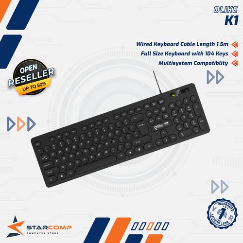 Jual Olike K1 Keyboard Ergonomic Kabel Full Size Office - Kab. Banyumas ...