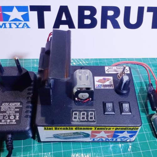 Jual Alat Breakin dinamo Tamiya input 12 volt + Adaptor 12v + fan kipas ...
