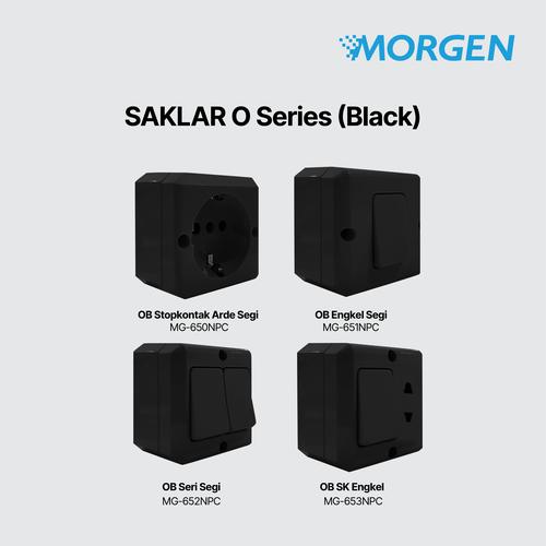 Jual Morgen MG-650~652 NPC OB Saklar WHITE Series Outbow BLACK Model - Seri BLACK - Kota ...