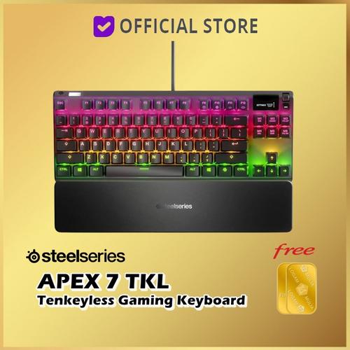 Promo Steelseries Apex 7 TKL Mechanical Gaming Keyboard Tenkeyless ...